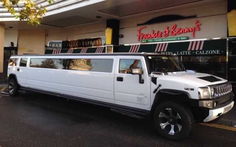 Kids limo parties at Frankie & Benny's with Limousines in London